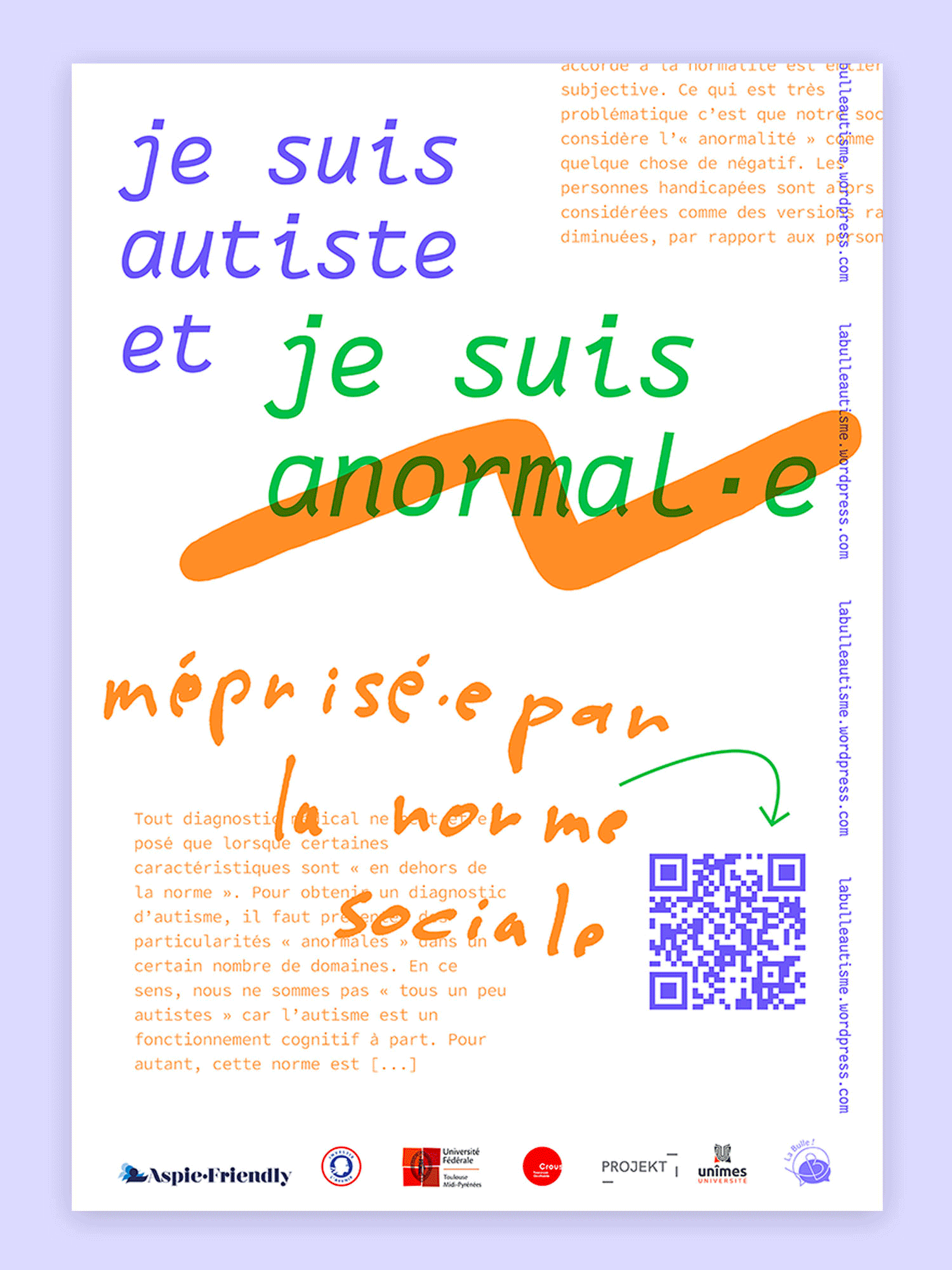 Je suis autiste et ... | social design